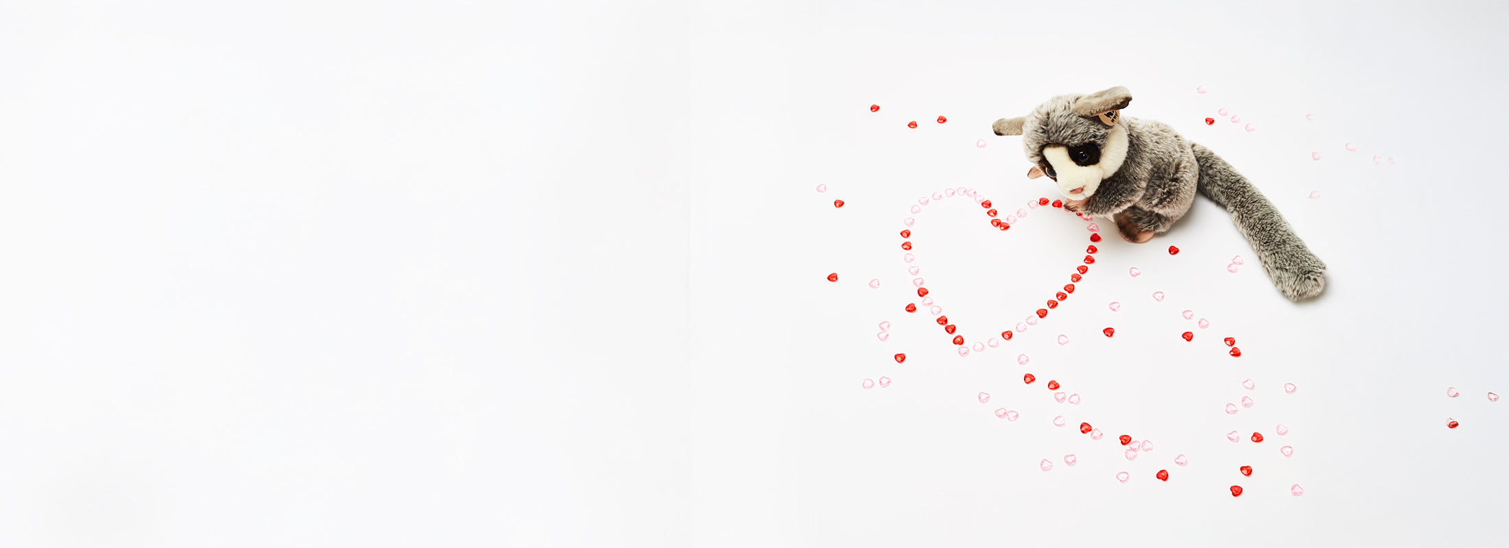 Lass uns rot werden für den Valentinstag